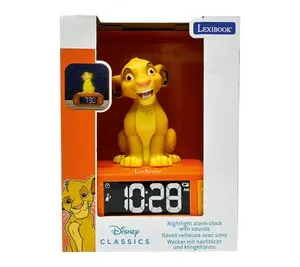 LEXIBOOK Simba Alarm Clock With Light & Sounds