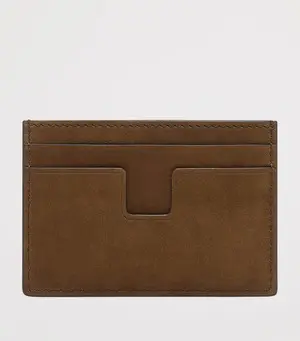 TOM FORD Suede T-line Card Holder