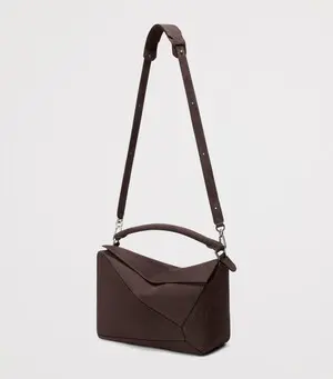 Loewe Large Suede Puzzle Top-handle Bag