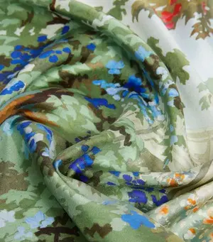 Max Mara Silk Printed Scarf