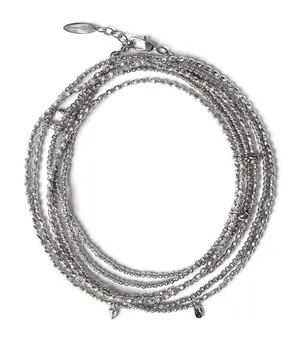 Brunello Cucinelli Sterling Silver Wrap Bracelet - Grey