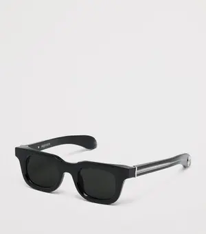 Alexander McQueen Skull-detail Square Sunglasses