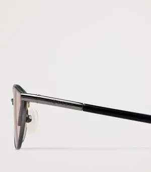 Alexander McQueen Brass Cat-eye Sunglasses