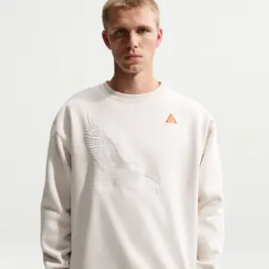 Nike Usa Therma-fit Crew-neck Sweatshirt - Grey