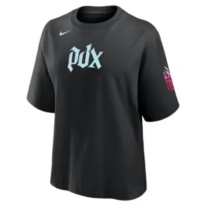 Nike Portland Fire Boxy Cotton T-shirt - Black