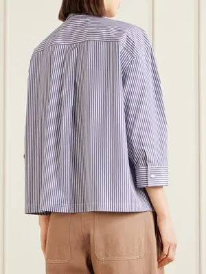 Brunello Cucinelli Striped Cotton-poplin Shirt
