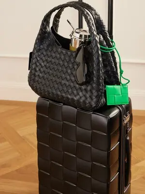 Bottega Veneta Odyssey Polycarbonate Carry-on Suitcase With Leather Trim