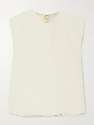 Loulou De Saison Daika Cropped Twill Tank