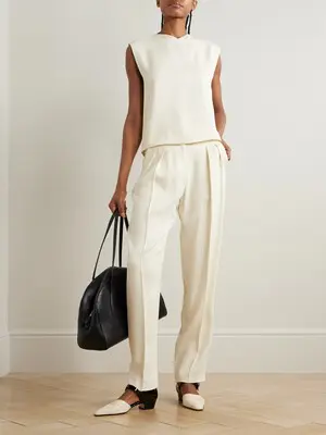 Loulou De Saison Daika Cropped Twill Tank