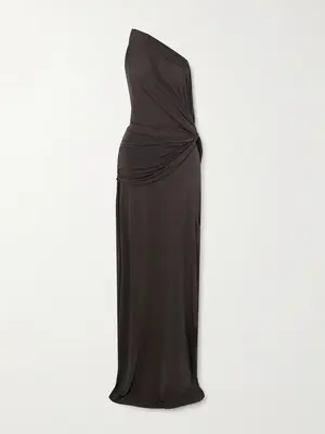 Alex Perry One-shoulder Draped Gown
