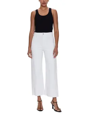 PISTOLA Penny High-rise Wide-leg Crop Jeans - Blizzard