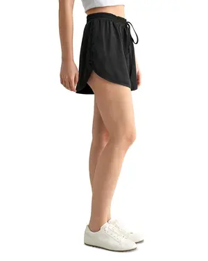 LUVEE Mable Satin Boxer Shorts - Black