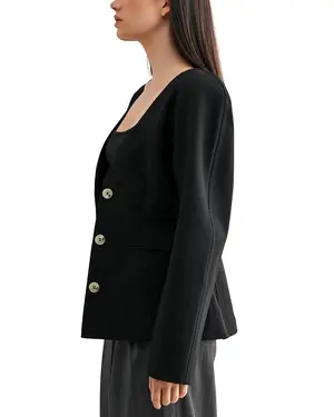 LUVEE Mable Balloon Sleeve Blazer