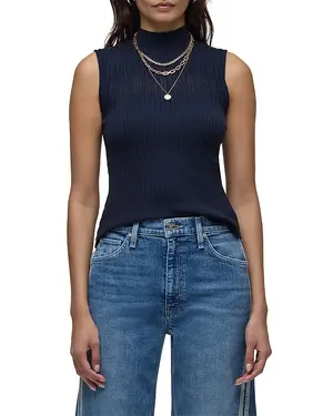 Hudson Jeans Mock Neck Sweater Tank Top