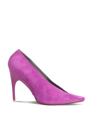 Balenciaga Duchesse Suede Pointed Pumps