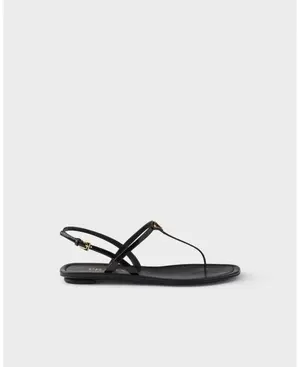 Prada Patent Leather Thong Sandals