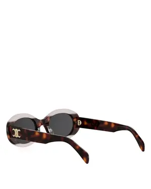 Celine Triomphe Oval Sunglasses, 52mm