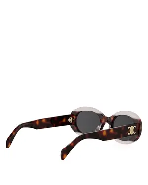 Celine Triomphe Oval Sunglasses, 52mm