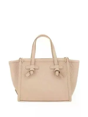MARCELLA CLUB Grained-leather Tote Bag