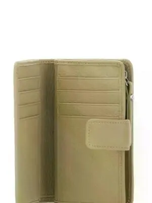 GIANNI CHIARINI Dollaro Pebbled Wallet - Neutrals
