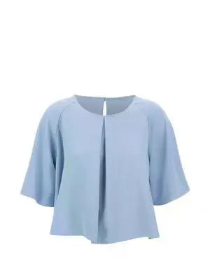 KAOS Pleated Cropped Blouse
