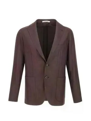 Tagliatore Single-breasted Blazer - Brown
