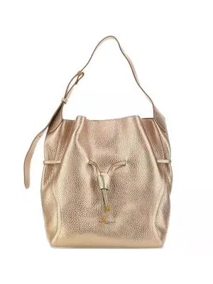GIANNI CHIARINI Coarse-grained Bucket Shoulder Bag
