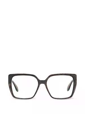 GIGI STUDIOS Moss Square-Frame Glasses Brown