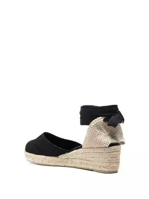 CastaÑer Tie-ankle Espadrilles - Black
