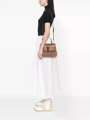 Gucci Small Leather Daily Satchel - Brown