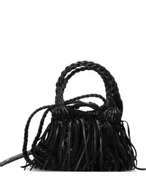 Karl Lagerfeld Braided Fringe Tote