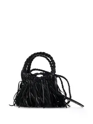 Karl Lagerfeld Braided Fringe Tote
