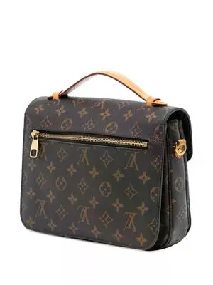 LOUIS VUITTON 2016 Monogram Pochette Metis Satchel - Brown