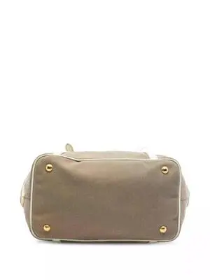 Prada Canvas Canapa Logo Satchel - Brown