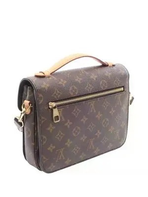 LOUIS VUITTON 2021-2026 Monogram Pochette Metis Satchel - Brown