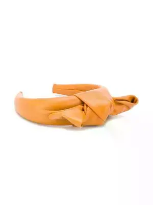 Red Valentino Bow-detail Leather Headband