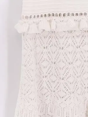 Retrofete Wynona Long Crochet Dress - White