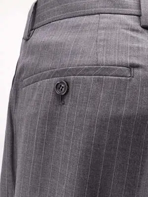 TONYWACK Wool Blend Trousers With Stripes