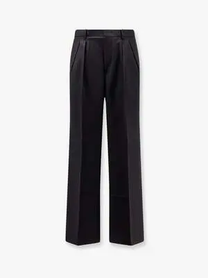 TONYWACK Wool Blend Trousers With Frontal Pinces - Black