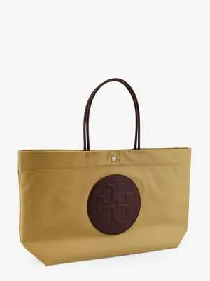 Tory Burch Ella Twist Nylon Shoulder Bag - Beige
