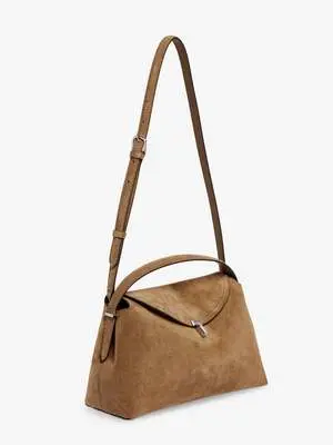 TOTEME Tlock Suede Handbag