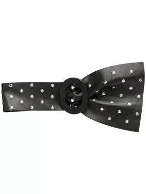 Red Valentino Studded Sash Belt - Black