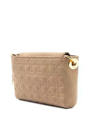 Dior 1999 Suede Cannage Lady Crossbody Bag - Brown