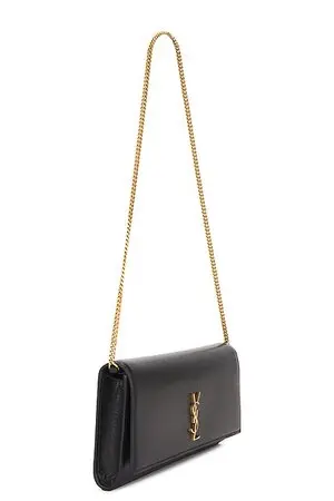 Saint Laurent Kate Clutch On Chain - Noir