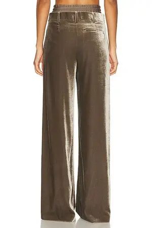 Monse Combo Double Waistband Trouser - Teak