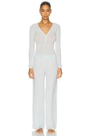 NEGATIVE UNDERWEAR Whipped Henley - Mist