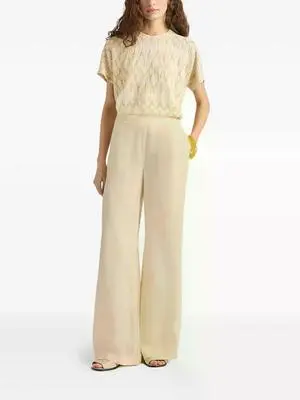 Momoni Elasticated Wide-leg Trousers