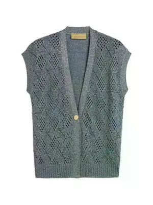 Momoni Pedro Diamond-pattern Vest