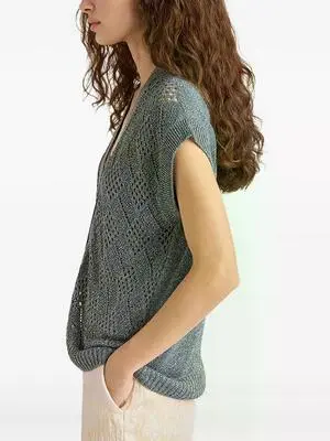 Momoni Pedro Diamond-pattern Vest