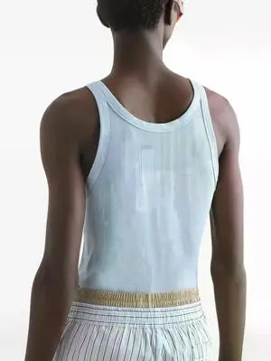Dolce & Gabbana Cotton Tank Top With Print